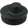 110mm Universal Waste Pipe Adapter Black Rubber Insert Reducer ...