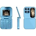 I17 PRO Mini Flip Mobile Phone, Foldable Cell Phone with FM Radio, Magic Voice, Blacklist, Speed ...