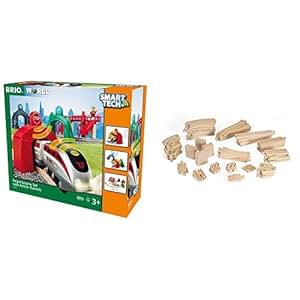 BRIO World 33873 Großes Smart Tech Reisezug Set – Elektrischer Zug ...