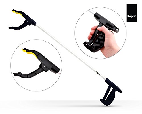 KEPLIN Lightweight Grab & Grip Reaching Litter Picker Rubbish Pick Up ...
