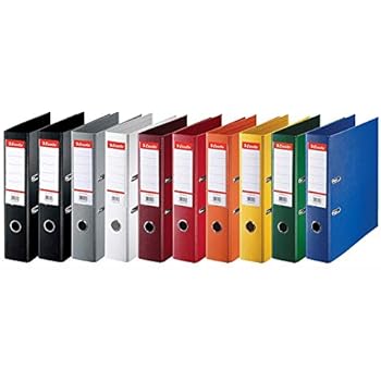 6x Aktenordner / DIN A4 / 75mm breit / 6 verschiedene Farben: Amazon.de ...