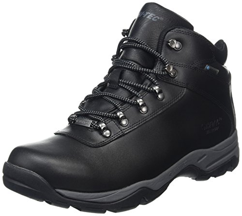 Hi-Tec Men Eurotrek Iii Waterproof High Rise Hiking Boots, Black (Black ...
