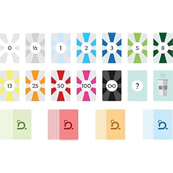 Agile Estimation Cards - Deck containing 4 Sets - Sprint Planning Poker ...