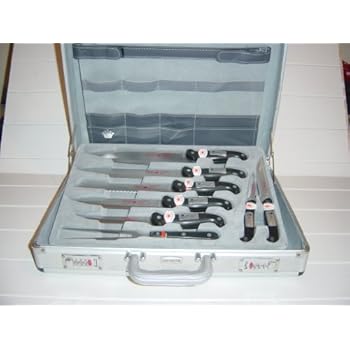 HOFFMAN SOLINGEN 24 PIECE CHEF KNIFE SET WITH ATTACHE CASE: Amazon.co ...