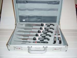 HOFFMAN SOLINGEN 24 PIECE CHEF KNIFE SET WITH ATTACHE CASE: Amazon.co ...