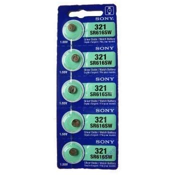 Renata 321 Mercury Free SR616SW 1.55v Silver Oxide Watch Battery ...