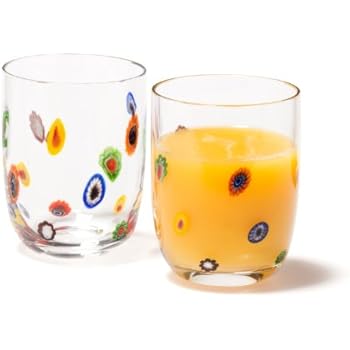Leonardo 86426 Millefiori Set de 2 Verres: Amazon.fr: Cuisine & Maison