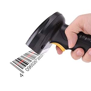 Barcode Scanner Kabellos, Auledio 2,4 GHZ Wireless Laser Handscanner ...