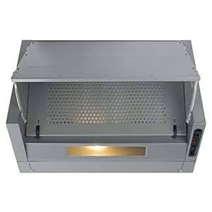 EIN60SI 60cm Integrated Cooker Hood & Extractor Fan in Silver: Amazon ...