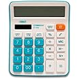 Shiv Damru Solar & Bettary Operated Basic Calculator with 12-Digit Large LCD Display & Buttons ...