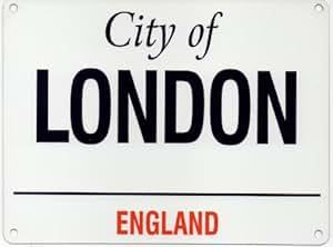 City of London Sign - Steel, 20 x 15cms: Amazon.co.uk: Kitchen & Home