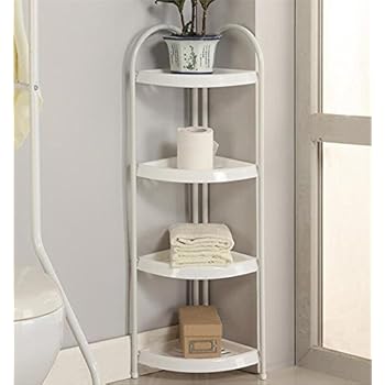 White Plastic Corner Shower Caddy / Shelf. Brand New: Amazon.co.uk ...