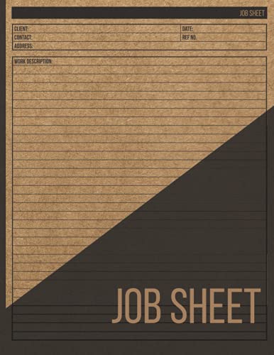 Job Sheet: Contractor Notebook, Project Site Visit Records ...
