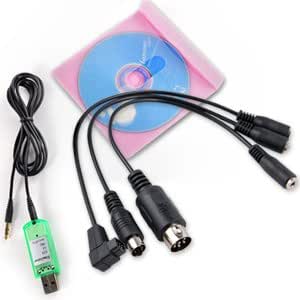 USB Flight Simulator Cable for DX5e Dx6i DX7 JR Futaba RC RealFlight ...
