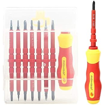 neilsen CT3794 1000 V VDE Insulated Screwdriver Set - Red: Amazon.co.uk: Business, Industry ...