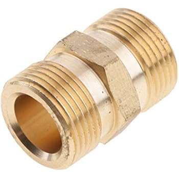 M22 métrique mâle vers mâle Laiton nettoyeur haute pression adaptateur tuyau Raccord Coulper ...