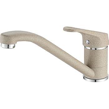 Beige Cream Ivory Mono Sink Mixer Tap Duo Full Turn Handles Swivel ...