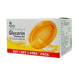 Buy Apollo pharmacy Glycerine soap (pack of 5) each pack 2 soap 5packs ...
