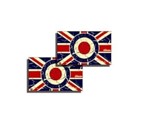 Union Jack Roundel Sticker (Pack of 2): Amazon.co.uk: Sports & Outdoors