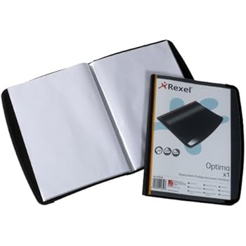 Rexel 210456 ClearView Display Book A4 Black (12 Pockets): Amazon.co.uk ...
