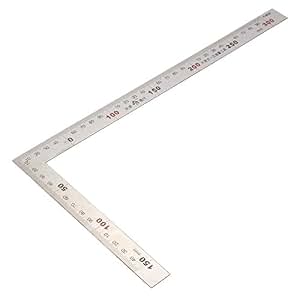 GOZAR Righello Angolare Con Angolo Di 90 Gradi In Acciaio Inox Righello ...