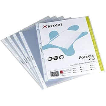 Rexel 12265 Plastic Pocket Folder, Reinforced A4 Pockets with Green ...