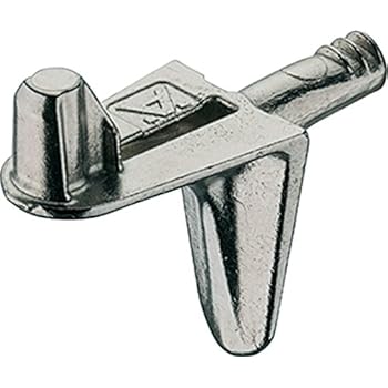 12 PACK OF METAL 5mm (M5) SHELF SUPPORT STUD PEGS, KITCHEN CABINETS ...