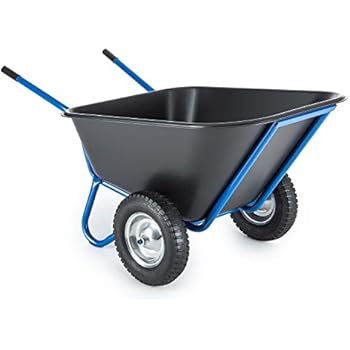 Waldbeck Colossus Wheelbarrow - Barn Barrow, Extra-Large, 300 Litres ...