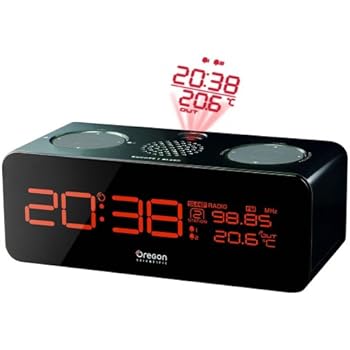 Oregon Scientific RMR391 Slim Radio Controlled Projection Clock with ...