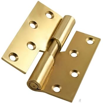 100mm Right Hand Rising Butt Hinges Pair - Electro Brass: Amazon.co.uk ...