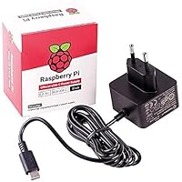 Raspberry Pi 15.3W USB-C Power Supply for Raspberry Pi 4 Mobel B (1GB ...