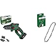 Bosch Akku - Mini Kettensäge EasyChain 18V-15-7 (Kettengeschwindigkeit: 6,95 m/s; mit 2,5-Ah ...