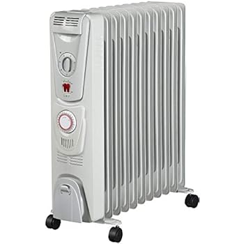 VonHaus Oil Filled Radiator - 2500W/2.5KW - 11 Fin - Plug in Portable ...