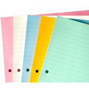 A4 lined pink paper, coloured notepad: Amazon.co.uk: Office Products