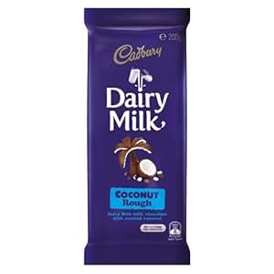 Cadbury Dairy Milk Coconut Rough 200g Chocolate Bar: Amazon.co.uk: Grocery