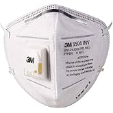 3M 8210 Disposable Respirator N95 Face Mask, Non Woven Fabric, Metal Nose Clip and Elastic ...