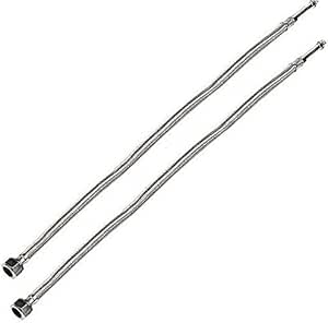 Flexible Hose Pipe Tap Tails for Monobloc Basin Or Kitchen Taps 400mm ...