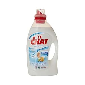 Le Chat Sensitive Laundry Liquid Detergent 1.875 L / 25 Washes - Pack ...