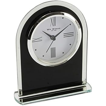 Dartington Crystal Mantle Clock Black: Amazon.co.uk: Kitchen & Home