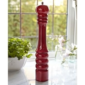 EXTRA LARGE WOOD WOODEN PEPPER MILL SALT GRINDER PROFESSIONAL 39cm ...