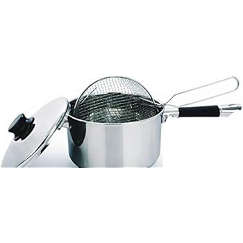 Quality Induction Deep Pot Chip Pan Fryer Stainless Steel With Basket ...