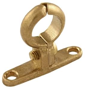 22MM OD PIPE CLIP WALL MOUNT BRASS - Screw to Wall, Cast Brass (Metric ...