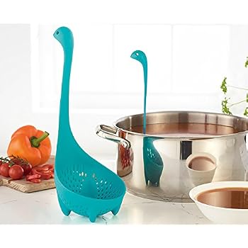 Ototo Mamma Nessie Straining spoon, blue: Amazon.co.uk: Kitchen & Home