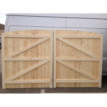 Driveway Gates (4ft wide x 6ft tall each): Amazon.co.uk: Garden & Outdoors