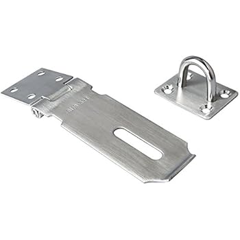 Loquet de porte en acier inoxydable - Pour installation d'un cadenas ...