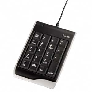 Hama Slimline Keypad SK220 Zehnertastatur USB 2.0 mit: Amazon.de ...