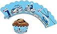 12 Polizei - Cupcake Deko Banderolen von DH-Konzept // Muffinförmchen ...