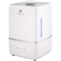 PureMate Ultrasonic Cool & Warm Mist Humidifier with Ioniser and Aroma ...