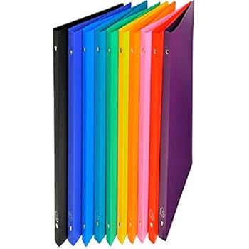 Exacompta A4 Flexible Polypropylene Slim Ring Binder 2-Ring 20mm Spine ...