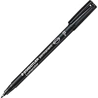 Staedtler Lumocolor Black Fine Permanent Marker Pens Pack of 10 ...